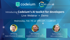 Watch Webinar: Introducing Codeium AI Toolkit + Demo - ALMtoolbox NewsALMtoolbox News